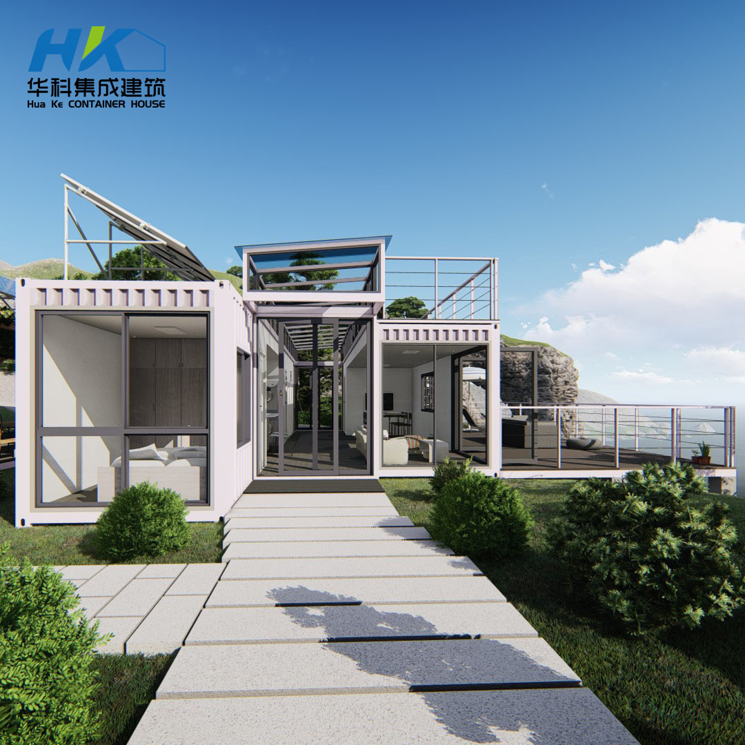 China Modern Luxury 2 Bedrooms Container House Powered by Solar Panel ...